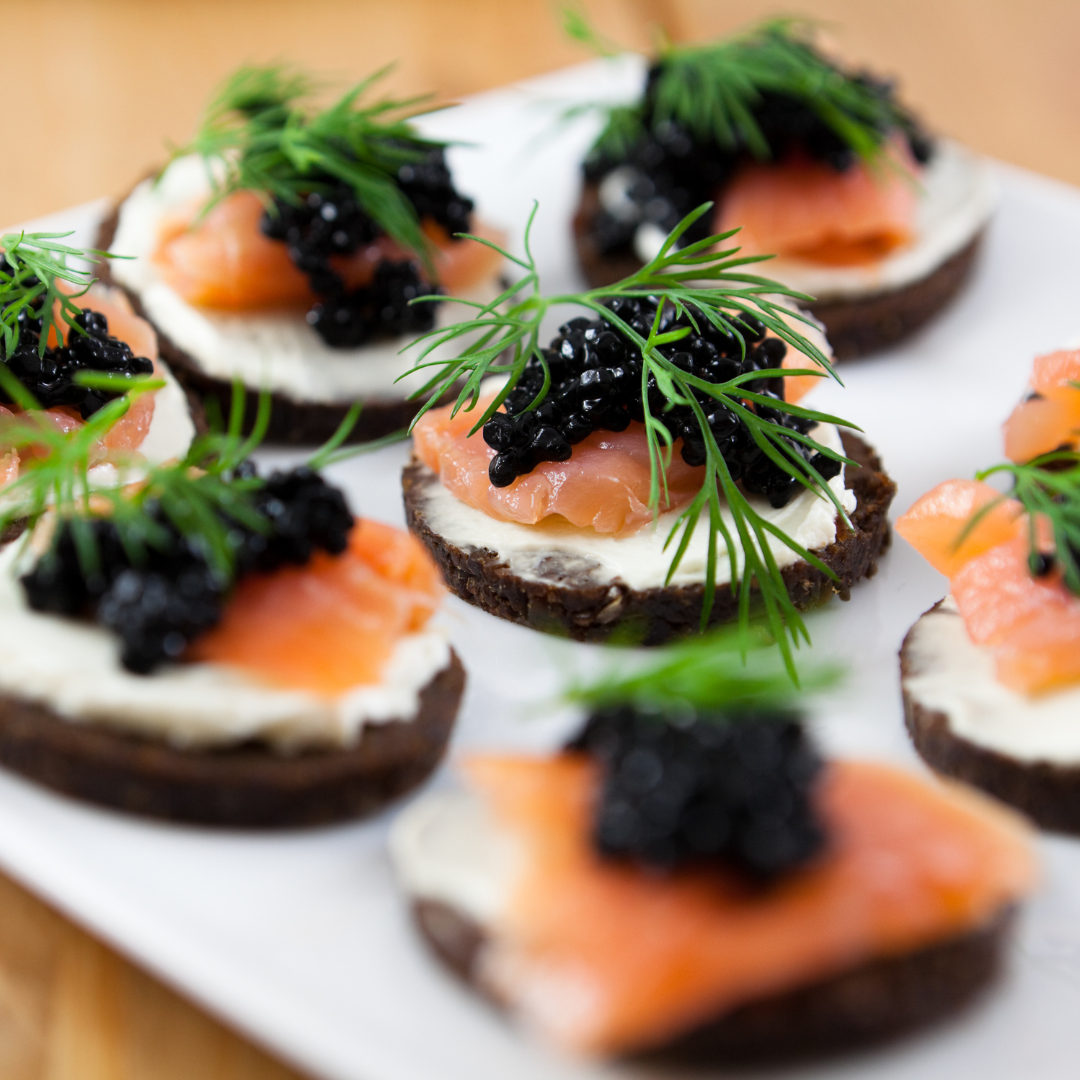 Smoked Salmon Caviar Canapés – Kolikof® Caviar & Gourmet